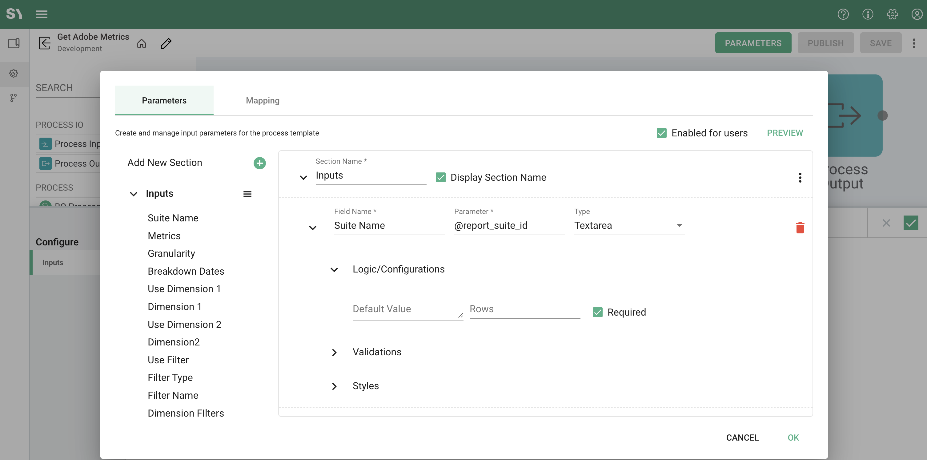 Creating a New User Defined Process – SYNTASA™