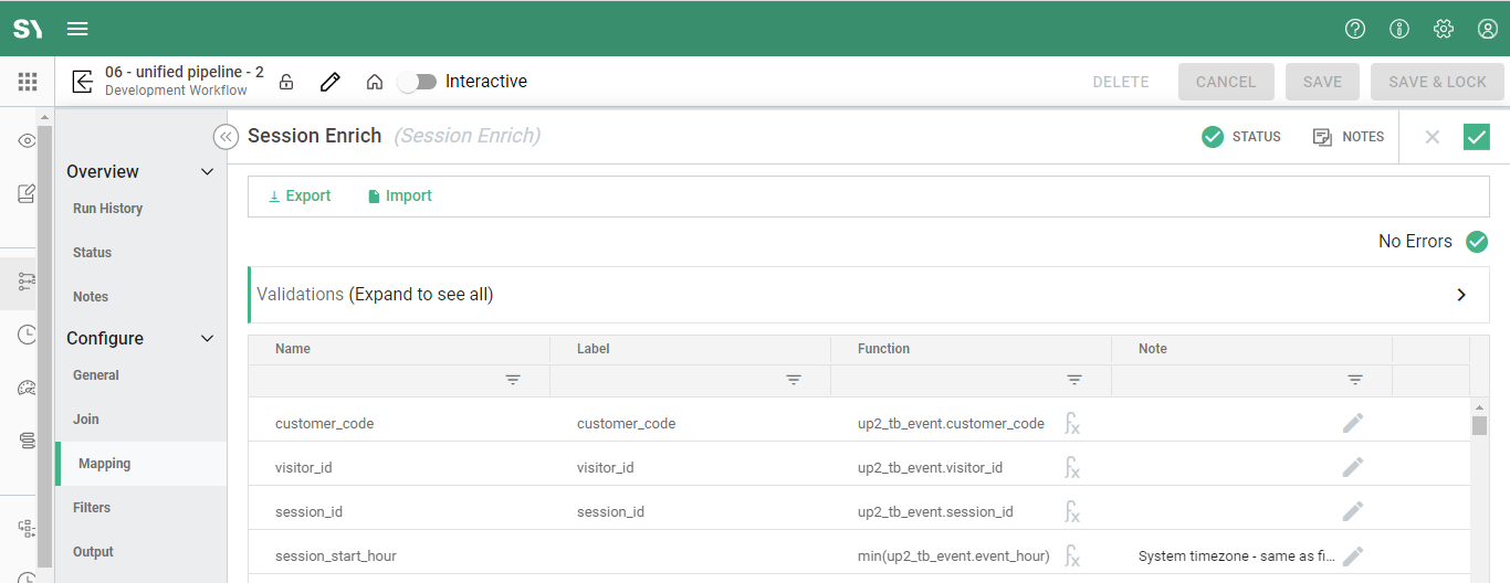 Unified Session Enrich – SYNTASA™